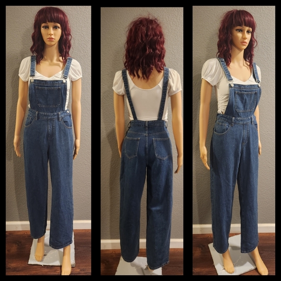 Dazy | Pants & Jumpsuits | Retro Wideleg Denim Overalls | Poshmark